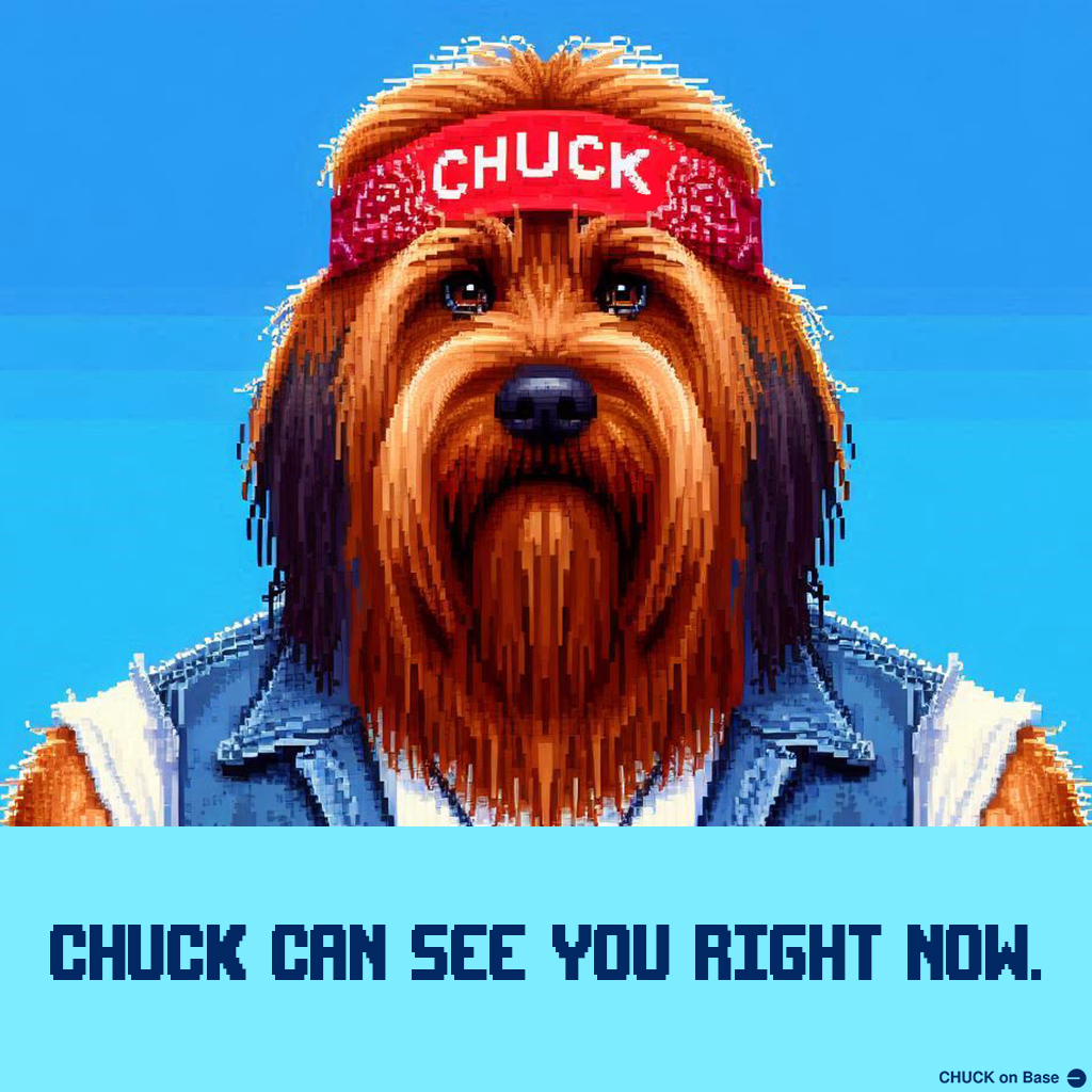 Chuck on Base | The Roundhouse Crypto Canine